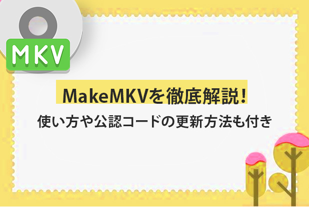 「決定版」MakeMKVを徹底解説！使い方や公認コードの更新方法も付き - Leawo製品に関する使い方＆ガイド