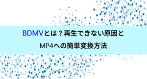 BDMVとは？再生できない原因とMP4への簡単変換方法【完全解説】 - Leawo製品に関する使い方＆ガイド