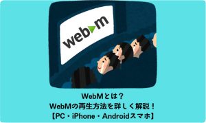 WebMとは？WebMの再生方法を詳しく解説！【PC・iPhone・Androidスマホ】